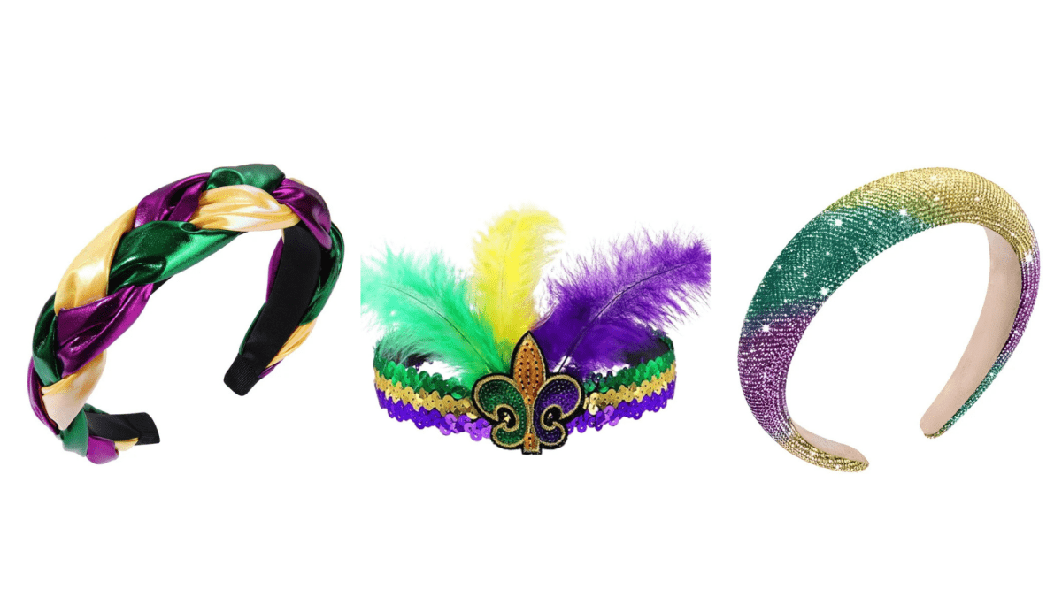Mardi Gras Headbands | Festive Feather & Rhinestone Headbands - Mardi ...