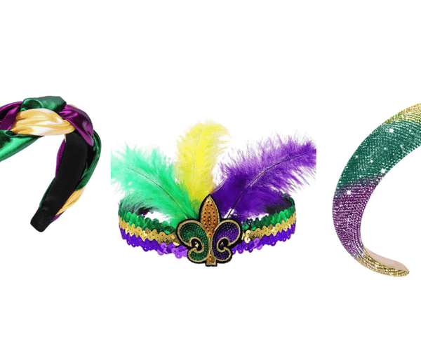 Mardi Gras Headbands | Festive Feather & Rhinestone Headbands - Mardi ...
